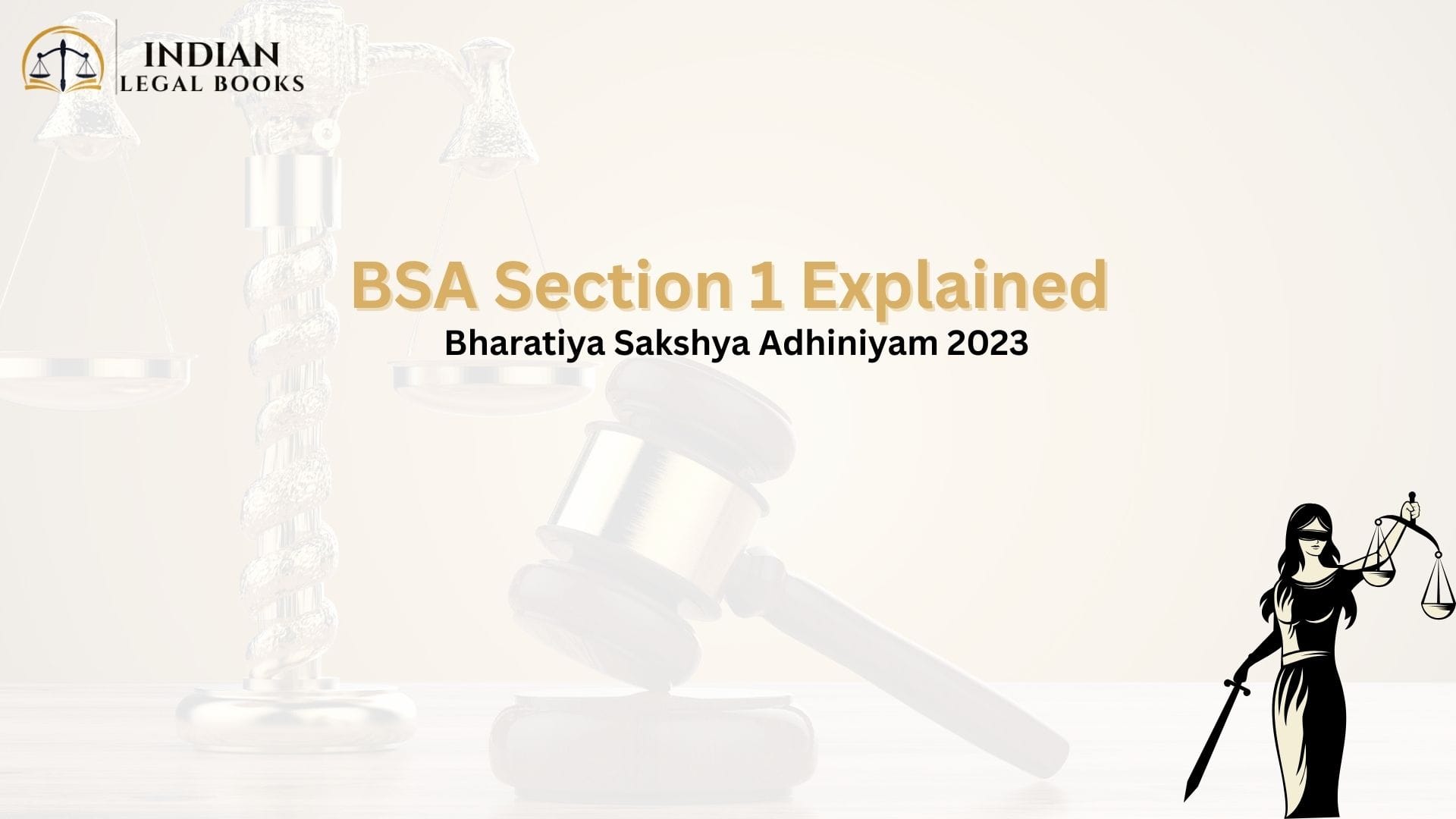 BSA Section 1 Explained | Bharatiya Sakshya Adhiniyam 2023